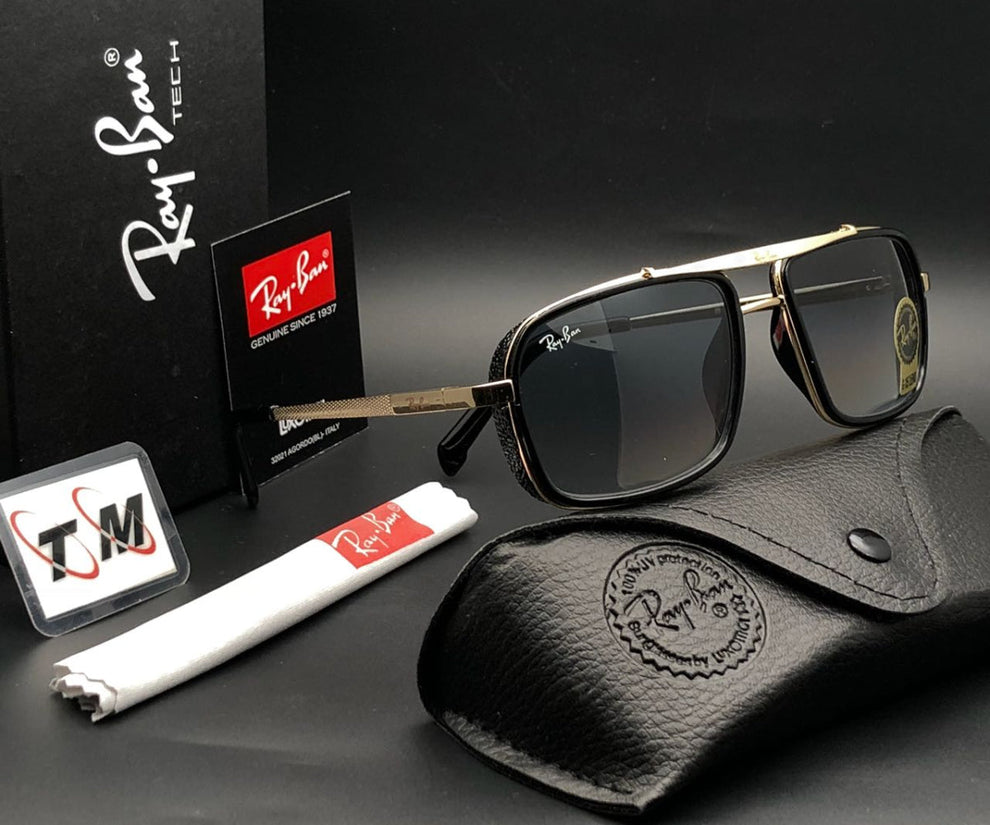 Ray-Ban (RB) New Special Design Black & Gold 4413 Master Pcs Sunglass ...